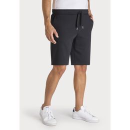 John Devin Herren Sweatshorts "- kurze Hose aus innen angerauter Sweatware", Gr. L, schwarz, angeraute Sweatware, Obermaterial: 60% Baumwolle, 40%