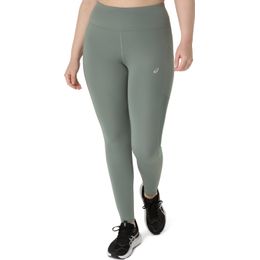 asics Damen Lauftights "asics CORE TIGHT", blau, Gr. S, Stoff, Obermaterial: 79% Polyester, 21% Elasthan, Hosen, Schnelltrocknend, Atmungsaktiv,