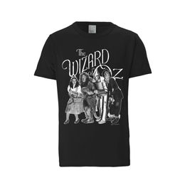 logoshirt Herren T-Shirt "Dorothy and Friends - Der Zauberer von Oz", schwarz, Gr. L, bedruckt, 100% Baumwolle, Shirts, mit Retro-Print