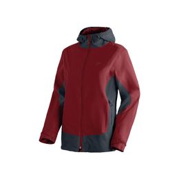 Maier Sports Damen Regenjacke "Brocken W"blutrot, Gr. 36, 100% Polyester, Jacken, Damen Jacke wasserdicht, moderner Windbreaker, Outdoorjacke, Reg.