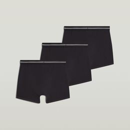 G-Star Raw G-STAR Herren Boxershorts "NOBLE, 3 PACK TRUNKS", Gr. L, schwarz, Jersey, Obermaterial: 95% Baumwolle, 5% Elasthan, unifarben, Unterhosen, mit