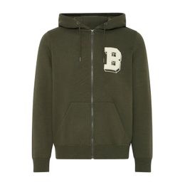 Blend Herren Kapuzensweatjacke "Kapuzenfleecejacke BHBadel", gr&uuml;n, Gr. M, Obermaterial: 60% Baumwolle CO. 40% Polyester PES., Sweatjacken