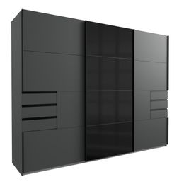 Roller Schwebet&uuml;renschrank - graphit-schwarz - 6 Schubk&auml;sten - 270 cm