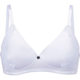 w&auml;schepur Damen Schalen-BH ohne B&uuml;gel mi dekorativer Spitze wei&szlig; Gr&ouml;&szlig;e 75A