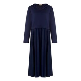 Cartoon Damen Druckkleid "Damen mit Kapuze", blau, Gr. 42, Obermaterial: 50% Viskose, 45% Polyester, 5% Elasthan, Kleider