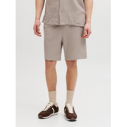 Jack & Jones JACK & JONES Herren Jogger Pants "JPSTJAIDEN PATRAS JOGGER SHORT REG", beige, Gr. XS, unifarben, Web, Obermaterial: 100% Baumwolle, Hosen