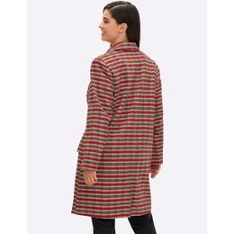 sheego Damen Kurzmantel, braun, Gr. 46, kariert, 90% Polyester, 10% Wolle, M&auml;ntel