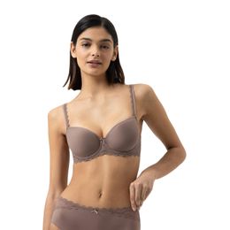 Mey Damen B&uuml;gel-BH "SERIE AMOROUS", Gr. 85, braun, Spitze, Obermaterial: 87% Polyamid, 13% Elasthan, BHs, verstellbare BH-Tr&auml;ger verleihen optimalen