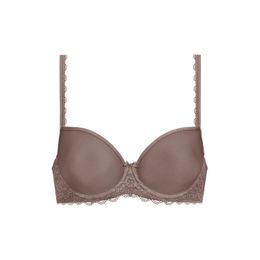 Mey Damen B&uuml;gel-BH "SERIE AMOROUS", Gr. 90, braun, Spitze, Obermaterial: 87% Polyamid, 13% Elasthan, BHs, verstellbare BH-Tr&auml;ger verleihen optimalen