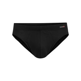Calida Herren Slip "Evolution", Gr. XXL, schwarz, Single Jersey, Obermaterial: 94% Baumwolle, 6% Elasthan, unifarben, Unterhosen, weich, ohne