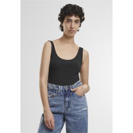 Urban Classics Damen Body "Urban Classics Damen Ladies Organic Tank Body", schwarz, Gr. XXL, 95% Baumwolle, 5% Elasthan, Bodys