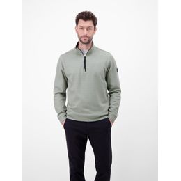 Lerros Herren Sweatshirt "Troyer in hochwertiger Sweatqualit&auml;t"pearl grau, Gr. M, 90% Baumwolle, 10% Polyester, Sweatshirts, Hochwertige Qualit&auml;t f&uuml;r