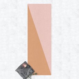Kork-Teppich - Einfaches Rosanes Dreieck - Unifarben rosa Korkmatte Geometrisch Wohnzimmer Schlafzimmer