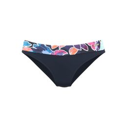 Sunseeker Damen Bikini-Hose "Tahiti", blau, Gr. 34, bedruckt, Polyamid, Badehosen, mit Umschlagbund