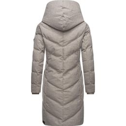 Ragwear Damen Steppmantel "Natalka Melange", braun, Gr. XXXL, Au&szlig;enmaterial: 100% Polyester. Innenfutter: 100% Polyester. Wattierung: 100% Polyester,