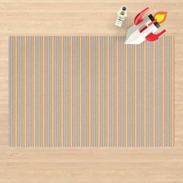 Bilderwelten Kork-Teppich Illustration blau Korkmatte - No.YK49 Streifen Blau-Gr&uuml;n - Streifen Wohnzimmer Schlafzimmer