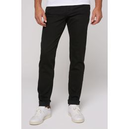 CAMP DAVID Herren Regular-fit-Jeans, schwarz, Gr. 30, unifarben, Denim/Jeans, Material: 80% Baumwolle, 17% Polyester, 3% Elasthan, Zusatz: Enth&auml;lt