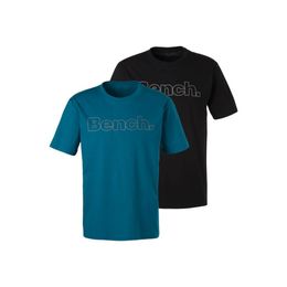 Bench Shirt Herren Gr&ouml;&szlig;e L himmelblau / schwarz / wei&szlig;