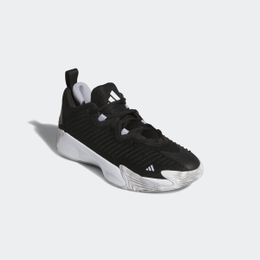 Herren Basketballschuh "ADIDAS INITIATION", adidas Performance, Gr. 45core schwarz, halo silber, ftwr wei&szlig;, Textil, Schuhe
