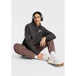 New Balance Damen Kapuzensweatshirt, grau, Gr. XXL, Obermaterial: 60% Baumwolle, 40% Polyester, Sweatshirts, mit Kapuze, ohne Verschluss, aus