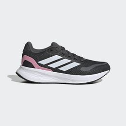 Kinder Laufschuh "RUNFALCON 5", adidas Sportswear, Gr. 35,5grau six, crystal wei&szlig;, bliss pink, Synthetik, Textil, Schuhe