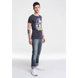 logoshirt Herren T-Shirt "Wonder Woman", grau, Gr. XXL, bedruckt, 100% Baumwolle, Shirts, mit trendigem Retro-Print