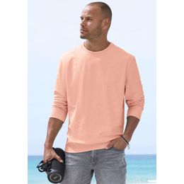 John Devin Herren Langarmshirt, rosa, Gr. M, unifarben, Jersey, Obermaterial: 60% Baumwolle, 40% Polyester, Shirts, in Struktur-Qualit&auml;t und in