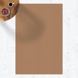 Bilderwelten Kork-Teppich Unifarben braun Korkmatte - Terracotta Taupe - Deko Wohnzimmer Schlafzimmer