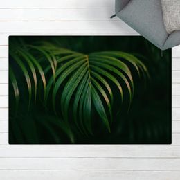 Bilderwelten Kork-Teppich Tropisch gr&uuml;n Korkmatte - Palmenwedel - Pflanzen Wohnzimmer Schlafzimmer
