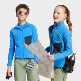 adidas terrex Jungen Fleecejacke "KIDS MULTI, DURCHGEHENDER REISSVERSCHLUSS", blau, Gr. 170, Obermaterial: 100% Polyester, Jacken