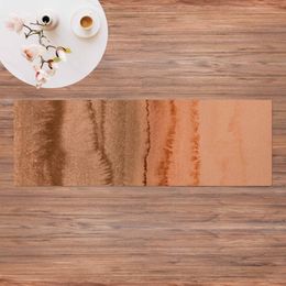 Bilderwelten Kork-Teppich Illustration braun Aquarell - Spiel der Farben Meeresrauschen in Sepia - Deko Wohnzimmer Schlafzimmer