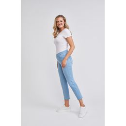 WONDERJEANS Damen 7/8-Jeans, blau, Gr. 42, Denim/Jeans, Obermaterial: 88% Baumwolle, 10% Polyester, 2% Elasthan, Jeans, Figurschmeichelnder