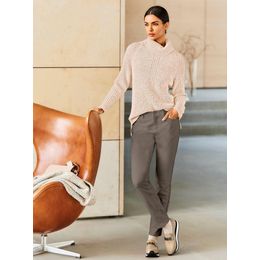 Damen Rollkragenpullover "Pullover", beige, Gr. 38, Rick Cardona BY HEINE, meliert, unifarben, 100% Polyacryl, Pullover