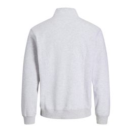 Jack & Jones JACK & JONES Herren Sweater "JORBLEECKER BRANDING SWEAT HIGH NECK BF"hellwei&szlig; detail:jj melange, Gr. S, meliert, angeraute Sweatware, Obermaterial: