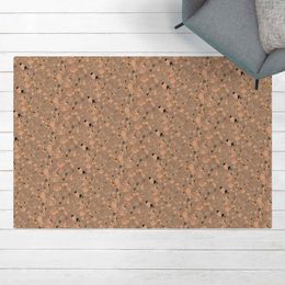 Bilderwelten Kork-Teppich modern blau Korkmatte - Kies Muster im Eis - Deko K&uuml;che