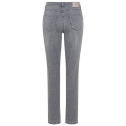 MAC Damen Stretch-Jeans "Melanie"carbon grau used, Gr. 38, Denim/Jeans, Obermaterial: 88% Baumwolle, 9% Polyester, 3% Elasthan, Jeans, Gerade