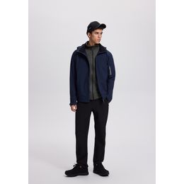 Icepeak Herren Softshelljacke "BARMSTEDT", blau, Gr. 52, Obermaterial: 100% Polyester, Jacken, wasserabweisend, winddicht, mit Wassers&auml;ule 10000,