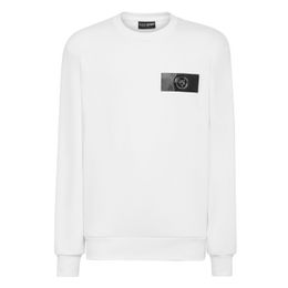 Plein Sport Herren Sweatshirt "Sweatshirt", wei&szlig;, Gr. XL, Obermaterial: 88% Baumwolle, 12% Polyester, Sweatshirts