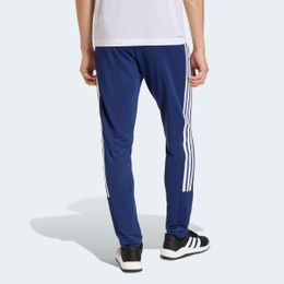 Herren Sporthose "WORKOUT ESSENTIALS ALL-SET 3-STREIFEN, GEWIRKTES MATERIAL", XXL, N-Gr, blau, adidas Performance, Obermaterial: 100% Polyester,