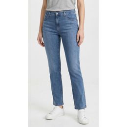 LEVI'S&reg; PLUS LEVI'S PLUS Damen Straight-Jeans "314 Shaping Straight"smudged line, Gr. 20, Denim/Jeans, Obermaterial: 80% Baumwolle, 14% Polyester, 6% Elasthan,