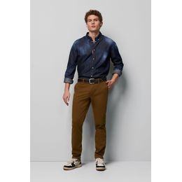 MEYER Herren Chinos "M5 Chino 9-6001", braun, Gr. 36, unifarben, 98% Baumwolle, 2% Elasthan, Hosen, M5 Serie