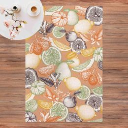 Bilderwelten Kork-Teppich Vintage bunt Kulinarisch Korkmatte - Frische Bunte Vintage Zitrusfr&uuml;chte - Obst K&uuml;che