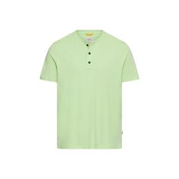 Camel Active Henleyshirtpistachio gr&uuml;n, Gr. M, bestickt, unifarben, Jersey, Obermaterial: 100% Baumwolle, Shirts, mit Knopfverschluss