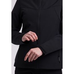 Icepeak Damen Softshelljacke "BRENHAM", schwarz, Gr. 38, Softshell, Obermaterial: 89% Polyester, 11% Elasthan. R&uuml;ckseite: 100% Polyester, Jacken, mit