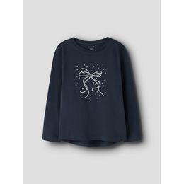 name it M&auml;dchen Langarmshirt "NMFVIPARTY 2P LS TOP", bunt, Gr. 122, bedruckt, Jersey, Obermaterial: 95% Baumwolle, 5% Elasthan, Shirts
