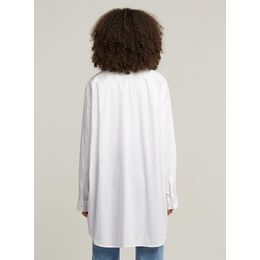 G-Star Raw G-STAR Damen Langarmshirt "Oversized Boyfriend Hemd", wei&szlig;, Gr. L, Obermaterial: 69% Baumwolle, 31% Polyester, Shirts