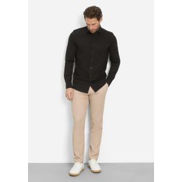 OLYMP Herren Businesshemd "OLYMP Level Five 24/Seven, body fit, New York Kent mit extra langem Arm", schwarz, Gr. 42, 92% Baumwolle, 8% Elasthan,