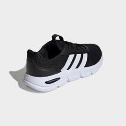 Herren Walkingschuh "CLOUDFOAM FLEX, SCHN&Uuml;RSENKEL", adidas Sportswear, Gr. 47, schwarz-wei&szlig;, Textil, Schuhe