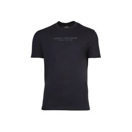 Armani Exchange Herren T-Shirt "T-Shirt T-SHIRT 1er Pack", blau, Gr. M, Obermaterial: 100% Baumwolle CO., Shirts