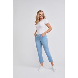 WONDERJEANS Damen 7/8-Jeans, blau, Gr. 36, Denim/Jeans, Obermaterial: 88% Baumwolle, 10% Polyester, 2% Elasthan, Jeans, Figurschmeichelnder